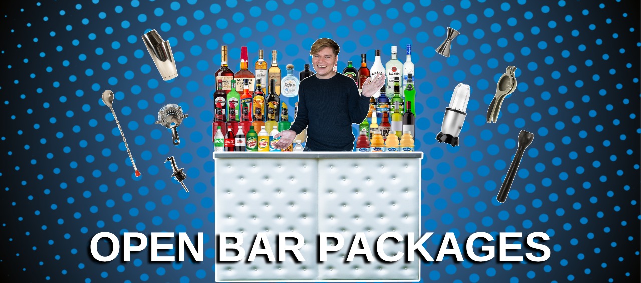 Bar packages: Did you know we offer over 100 cocktails